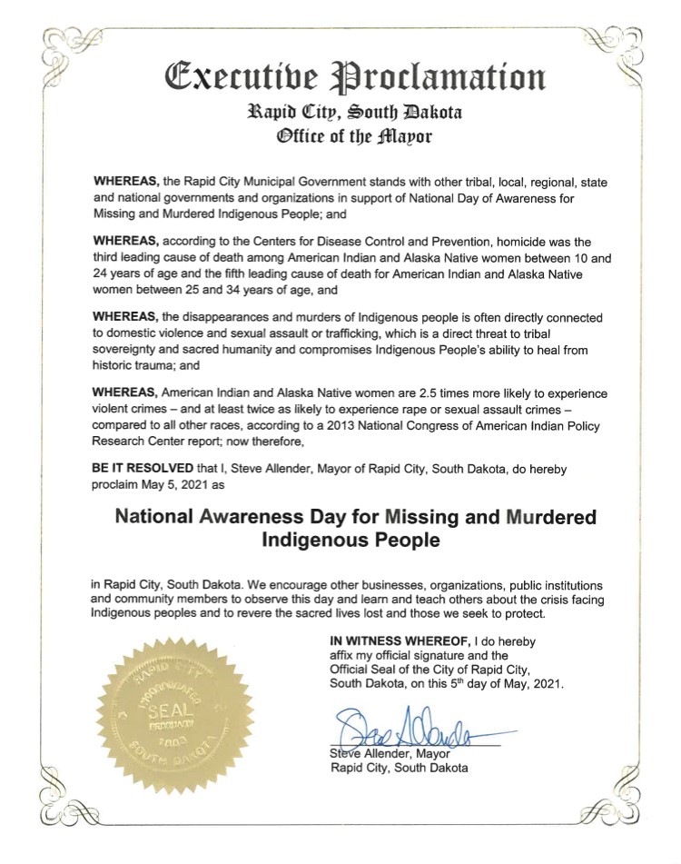 ACLU of South Dakota Supports MMIP Awareness, Urges Additional Action ...